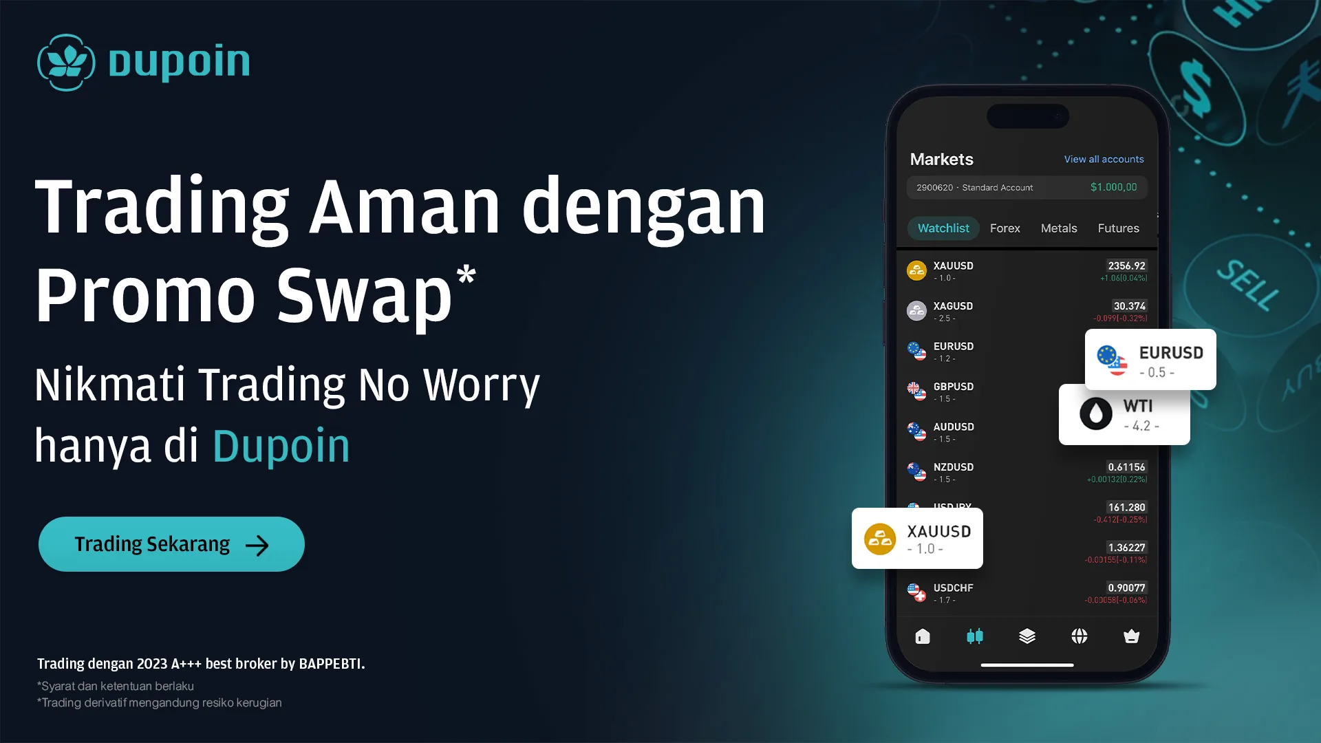 Bebas Biaya Inap Trading di Promo Swap Program dari Dupoin